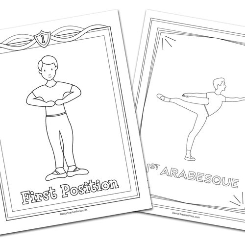Ballet Coloring Pages First Position