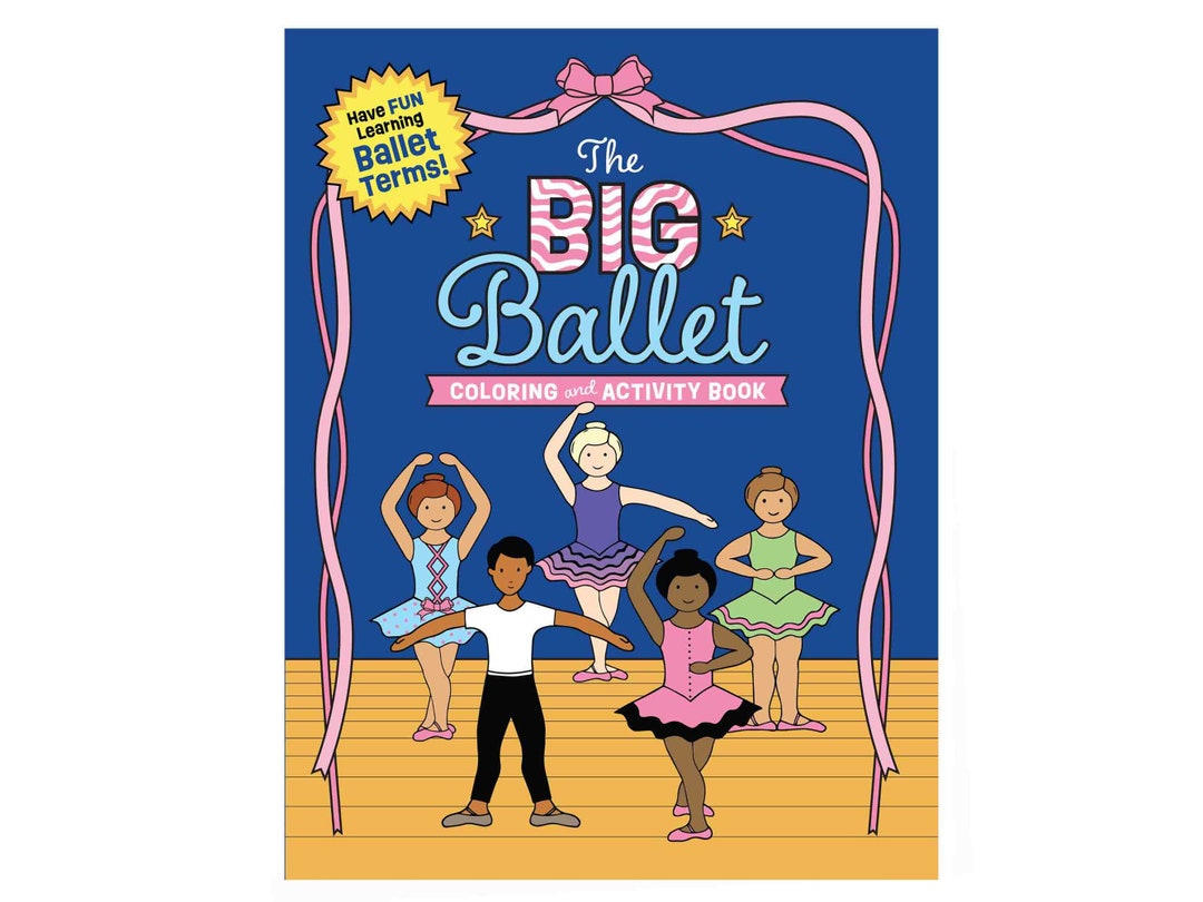The BIG Ballet Coloring and Activity Book - Etsy