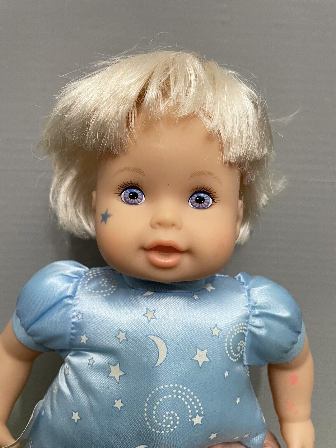 Vintage 2001 Mattel Shining Star Baby Doll Blue Pjs Glow in the Dark - Etsy