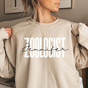 Personalized Zoologist Shirt, Sweatshirt, Hoodie, Long Sleeve, Gift ...