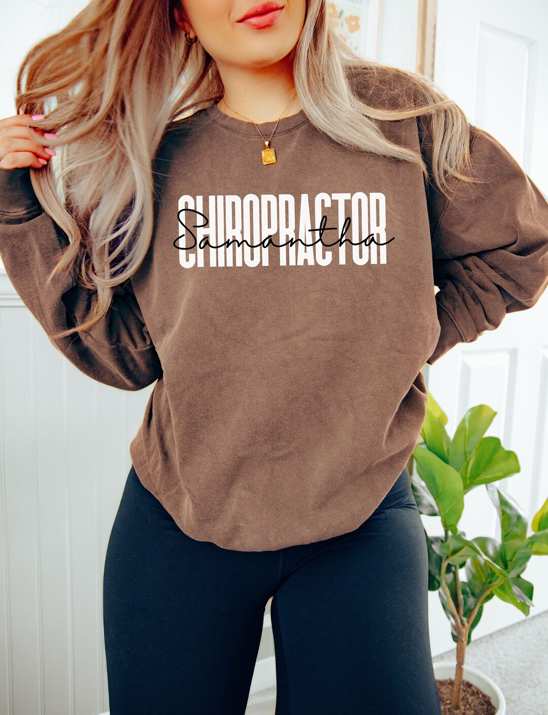 Personalized Chiropractor Comfort Colors Shirt, Sweatshirt, Hoodie ...