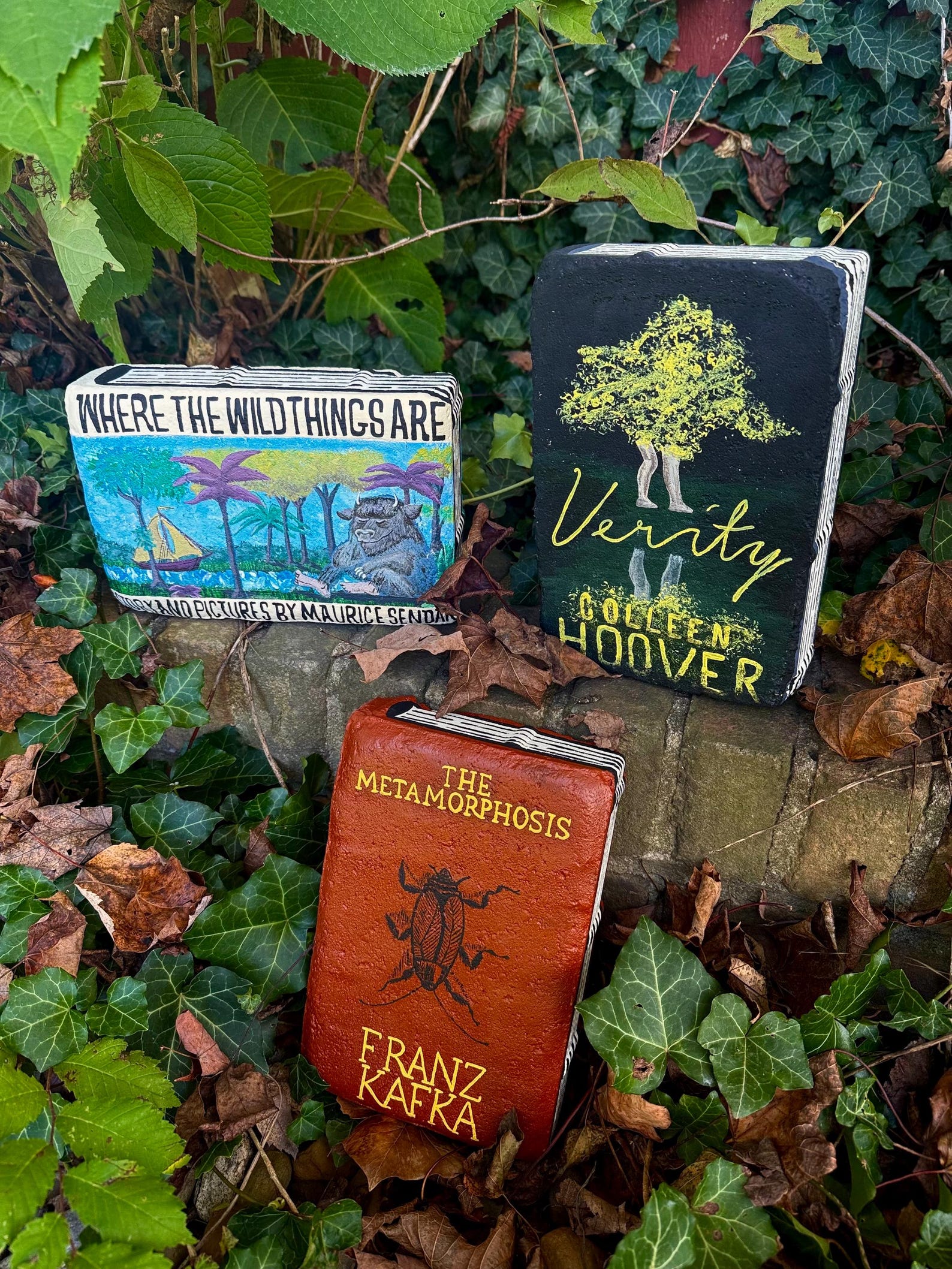 Brick Books - Made to Order - Indoor/outdoor Decor: Porch, Garden, Yard ...