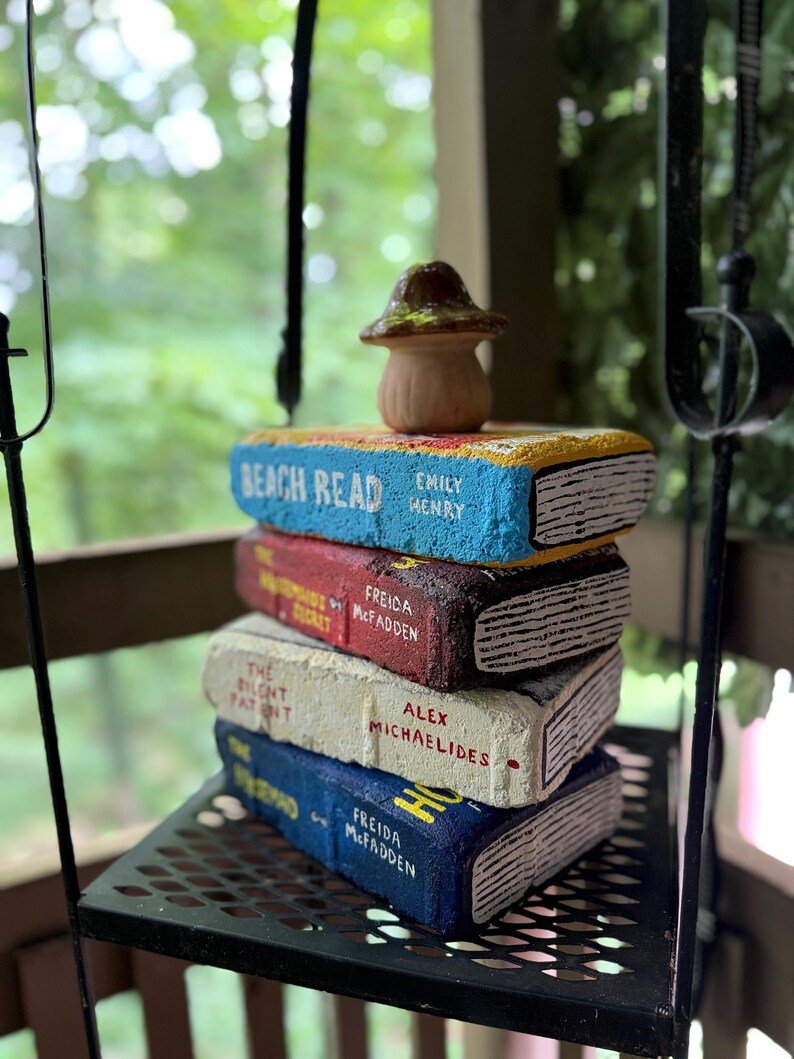 Brick Books - Made to Order - Indoor/outdoor Decor: Porch, Garden, Yard ...