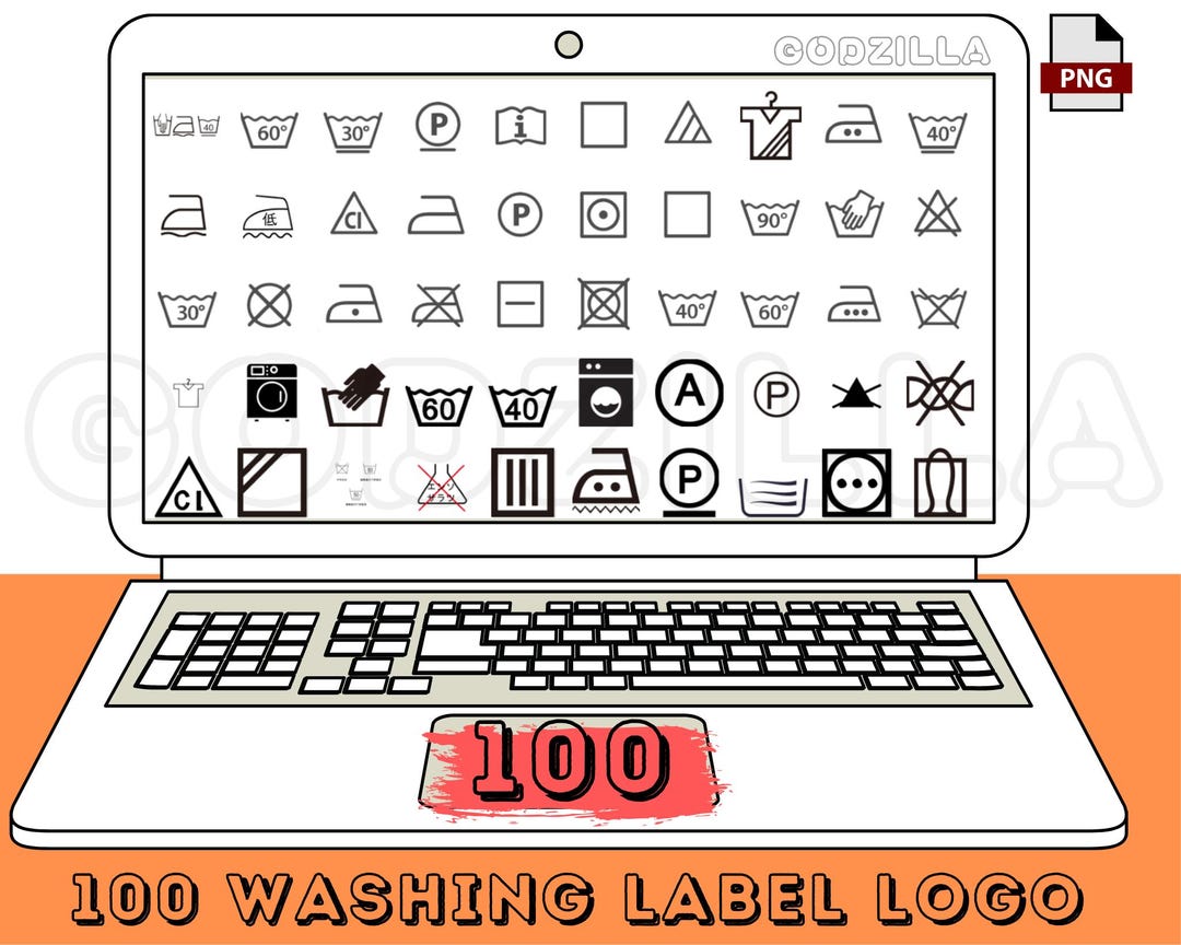 100 PNG Cloth Washing Label Logo | Laundry Logo | Clothing Logo | Iron ...