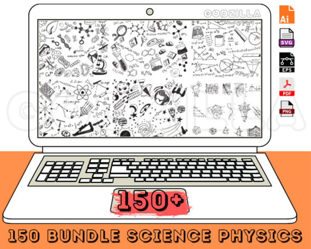 150+ Bundle SVG Science Physics Silhoutte - Svg, AI, Eps, Pdf, Png ...