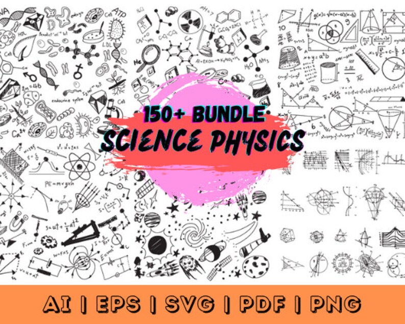 150+ Bundle SVG Science Physics Silhoutte - Svg, AI, Eps, Pdf, Png ...