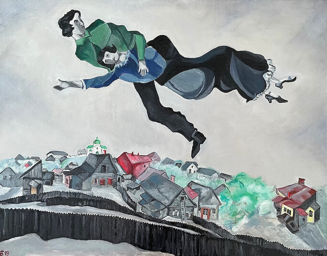 Marc Chagall, Cubist Painting, Oil Painting, Reproduction, Oil on ...