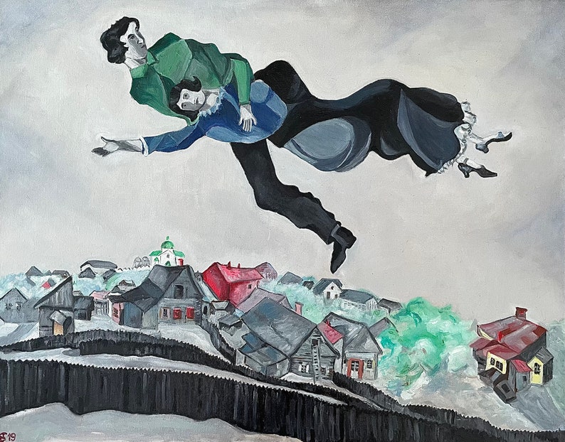 Marc Chagall, Cubist Painting, Oil Painting, Reproduction, Oil on ...