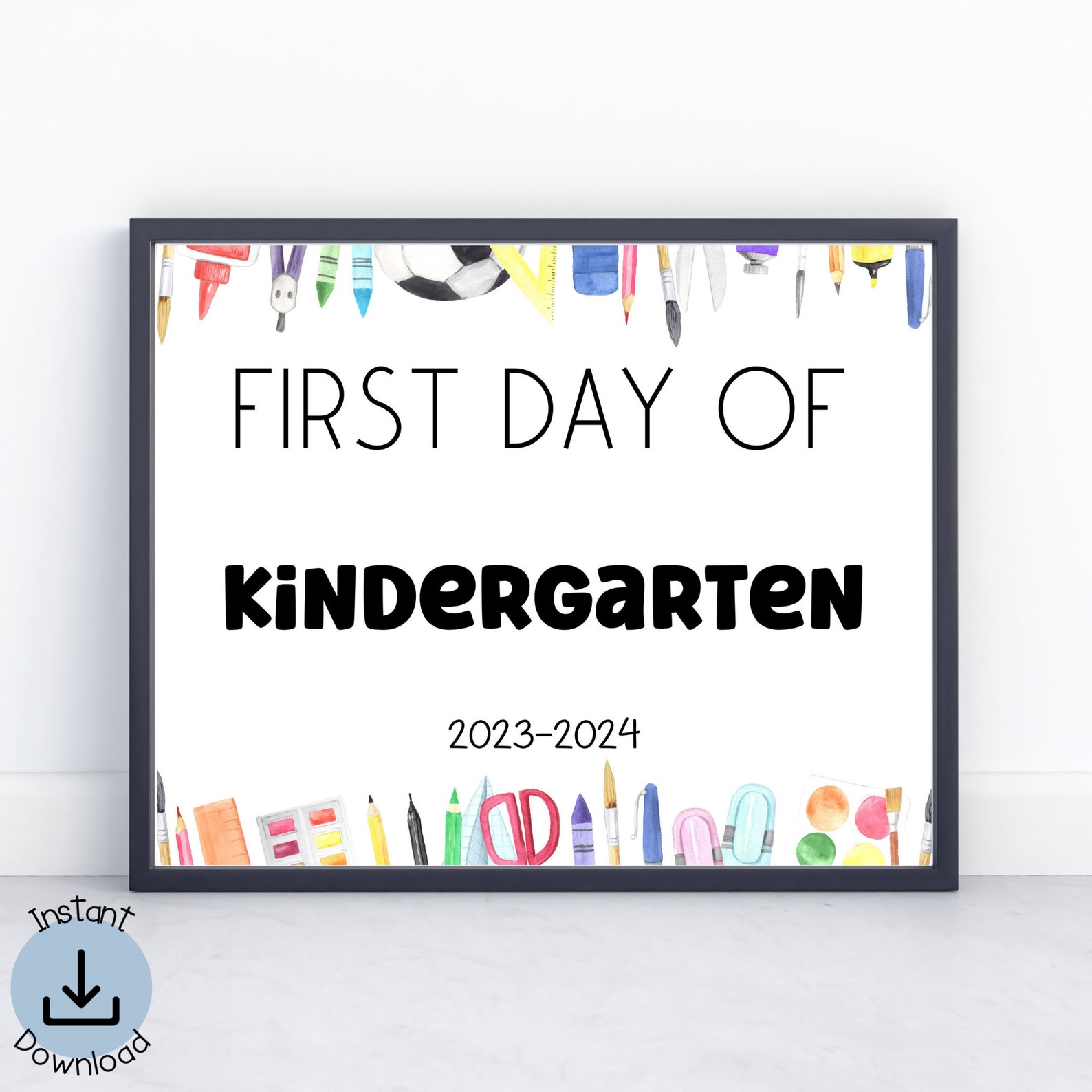 Printable First Day of School Sign, Back to School Sign, First Day Sign ...