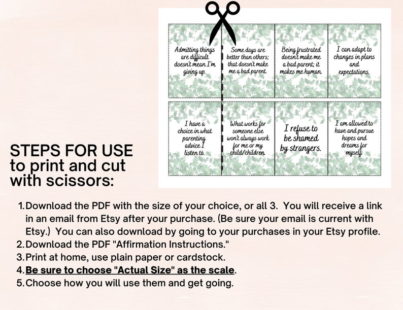 Affirmations for Parents, 55+ Affirmations Can Be Used as Cards ...