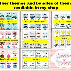 Positive Affirmations for Moms, Cards, Posters, Signs, Printable PDF ...