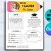 EDITABLE! Meet the Teacher Editable Canva Template - Etsy