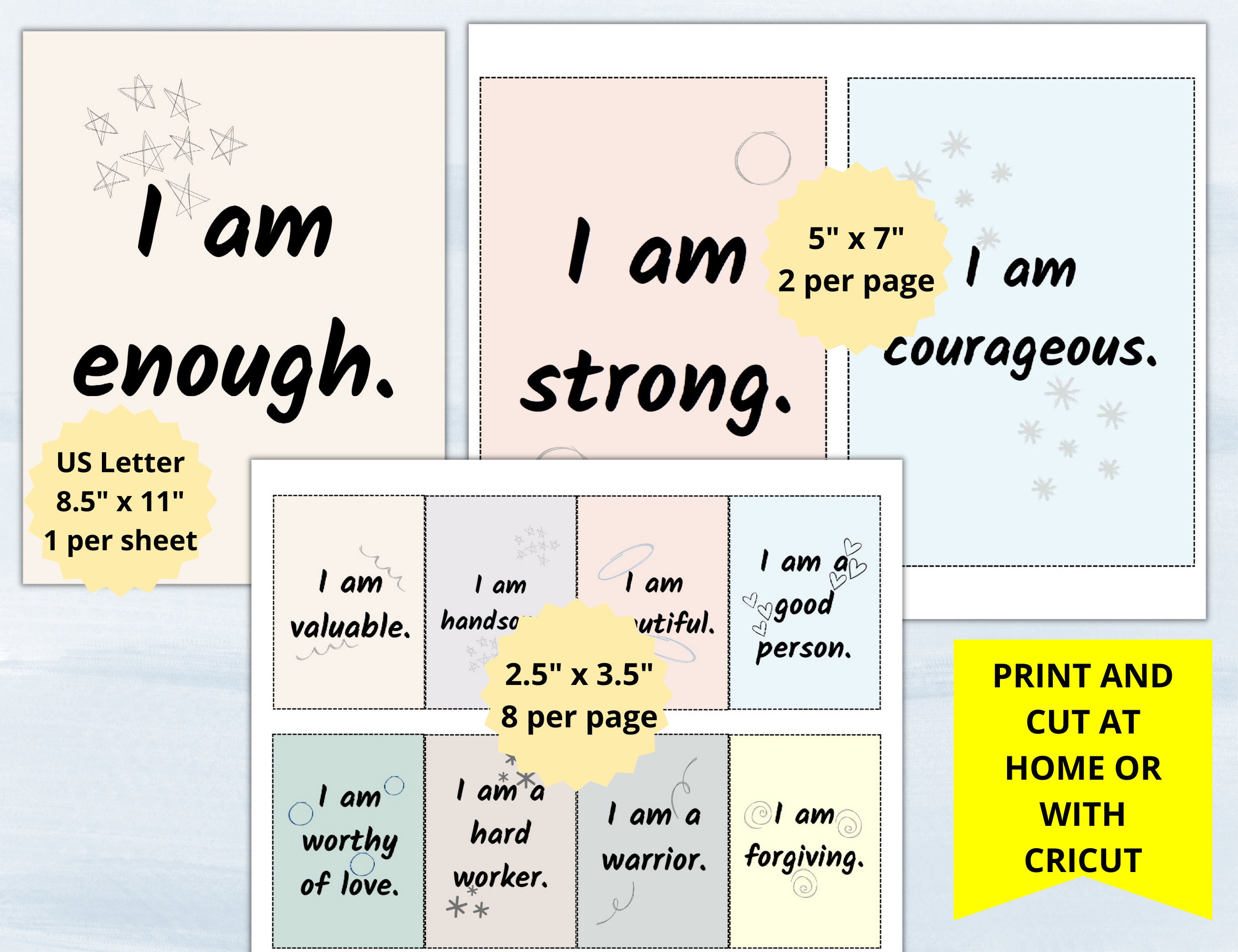 Affirmations for Teens, 110 Positive Statements, Can Be Used as Cards ...