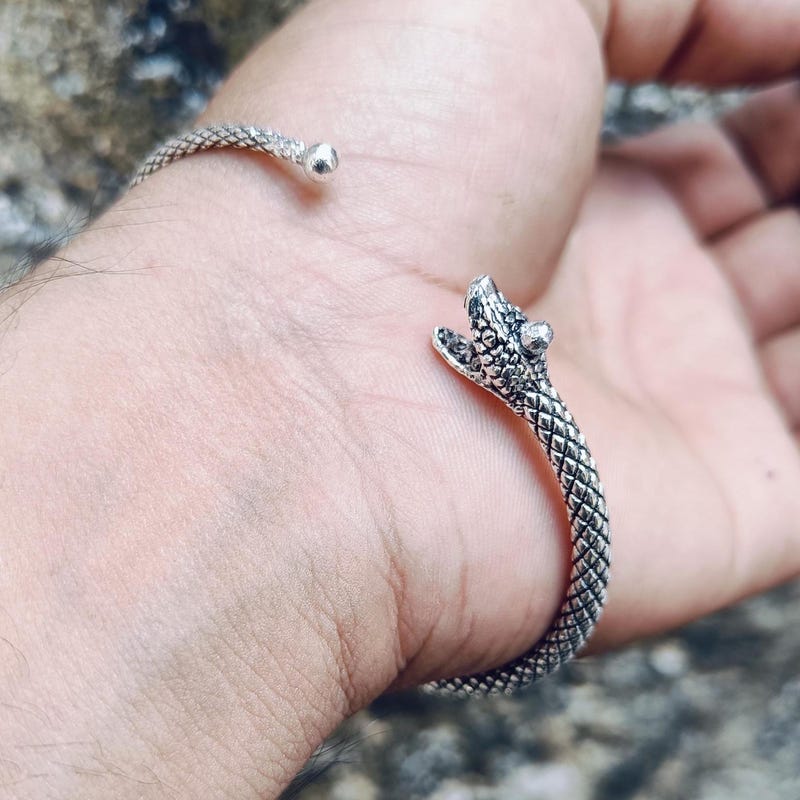 925 Snake Silver Bracelet - Etsy