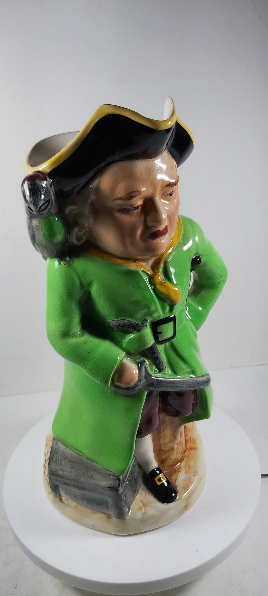 Vintage Shaw And Sons Ltd Burlington Ware Long John Silver Working Musical Toby Etsy