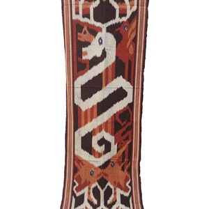Handwoven Indonesian Tenun Ikat Table Runner, Handmade Tapestry - Etsy
