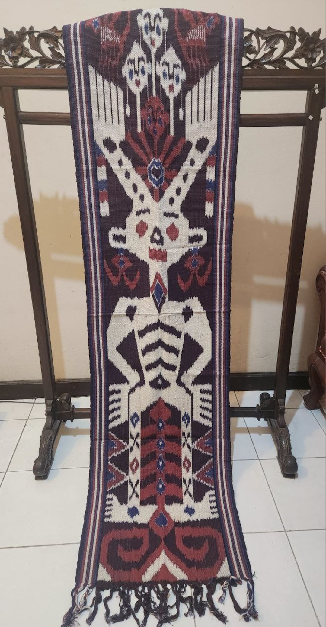 Handwoven Table Runner, Indonesian Tenun Ikat Handmade Tapestry - Etsy