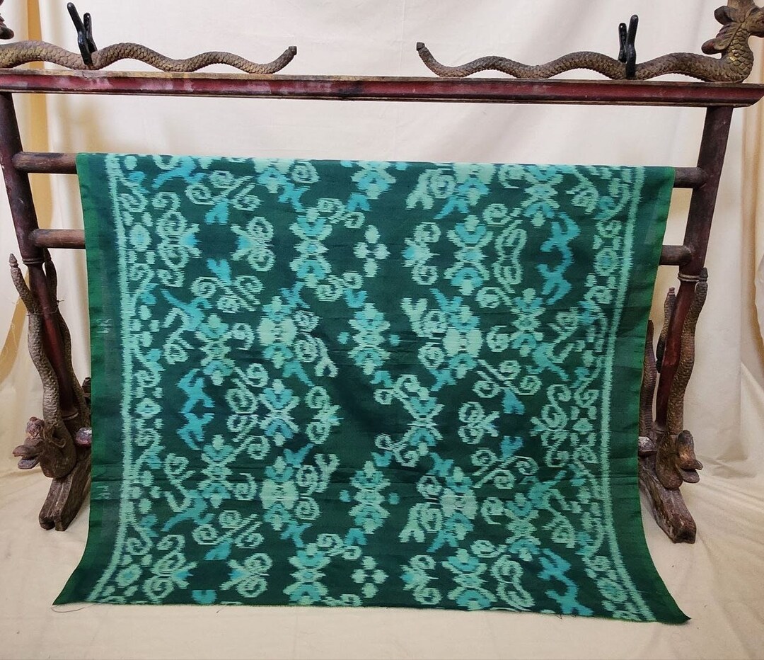 Tenun Ikat Endek Bali Indonesian Handwoven Fabric | Handmade Tapestry ...