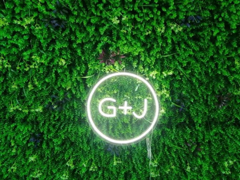 Neon Sign Initials / Wedding Neon Sign / Neon Sign Name - Etsy