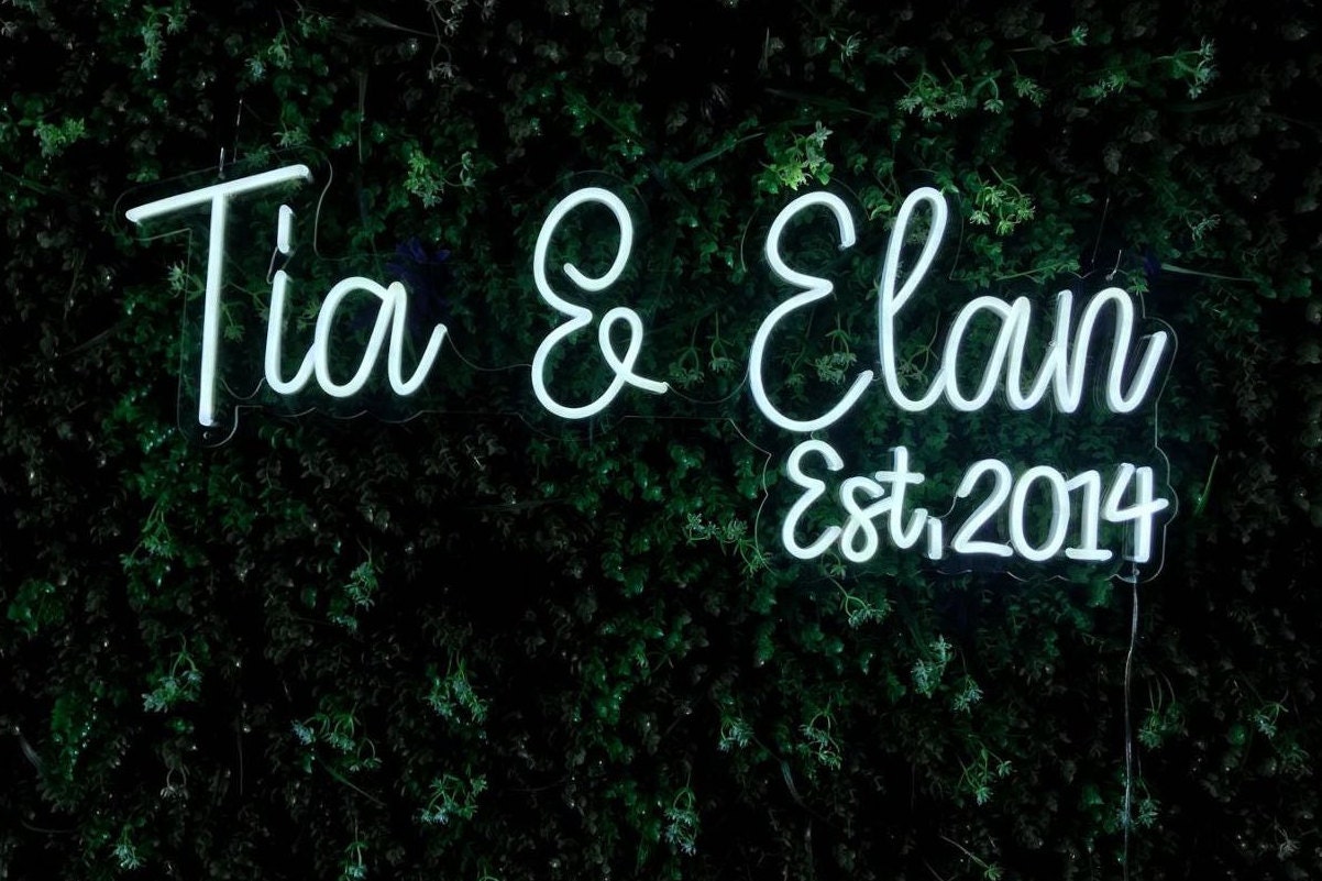 Wedding Neon Sign Wedding Neon Light Custom Neon Sign | Etsy