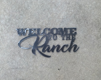 Welcome to the Ranch Sign | Etsy