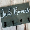 Backpack Hooks, Mud Room Hooks, Personalized Towel Hooks, Bathroom Name ...