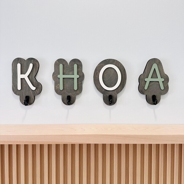 Letter Hooks - Etsy