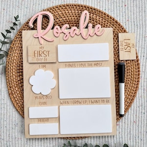 First and Last Day of School Board, First Day of School Sign, Back to ...