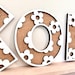 Daisy Nursery Letters, Daisy Wooden Alphabet Letters, Flower Name Sign ...