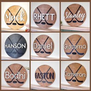 Hockey Name Sign, Ice Hockey Name Sign, Sport Name Sign for Kids, Baby ...