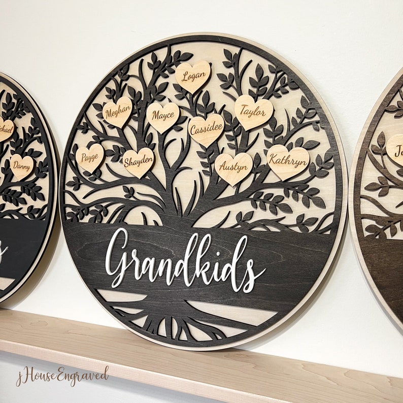 Family Tree Wood Sign Personalized Family Tree Sign - Etsy