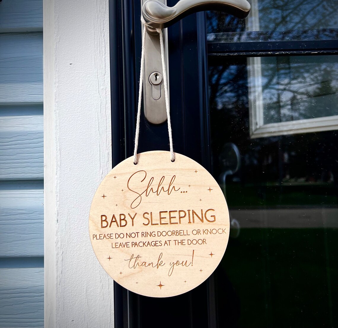 Shhh Baby Sleeping Sign, Baby Sleeping Door Sign, Do Not Knock Do Not ...