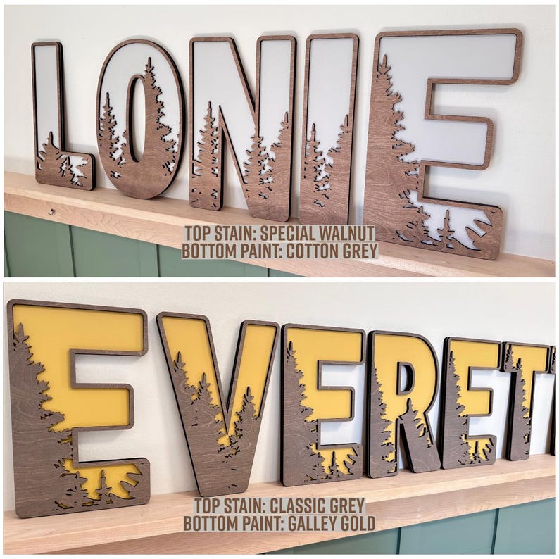 Woodland Nursery Name Sign, Forest Nursery Letters, Wood Tree Forest ...