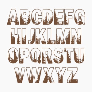 Woodland Nursery Decor, Forest Nursery Letters, Wood Tree Woodland Wall ...