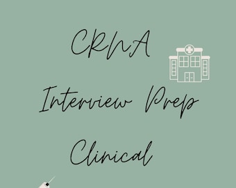 CRNA School Interview Guidebook & Practice Questions WITH ANSWERS, Nurse Anesthesia School ...