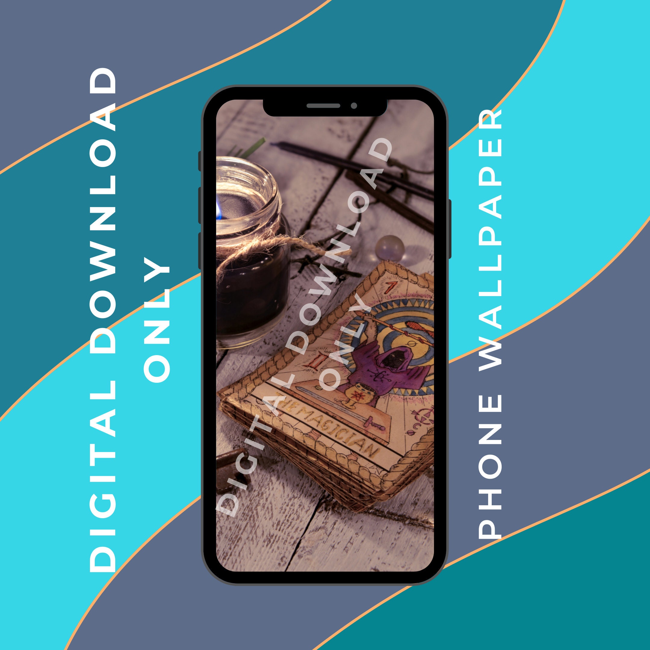 Witchy Phone Wallpaper, Altar Wallpaper, iPhone Wallpaper, Tarot Deck ...