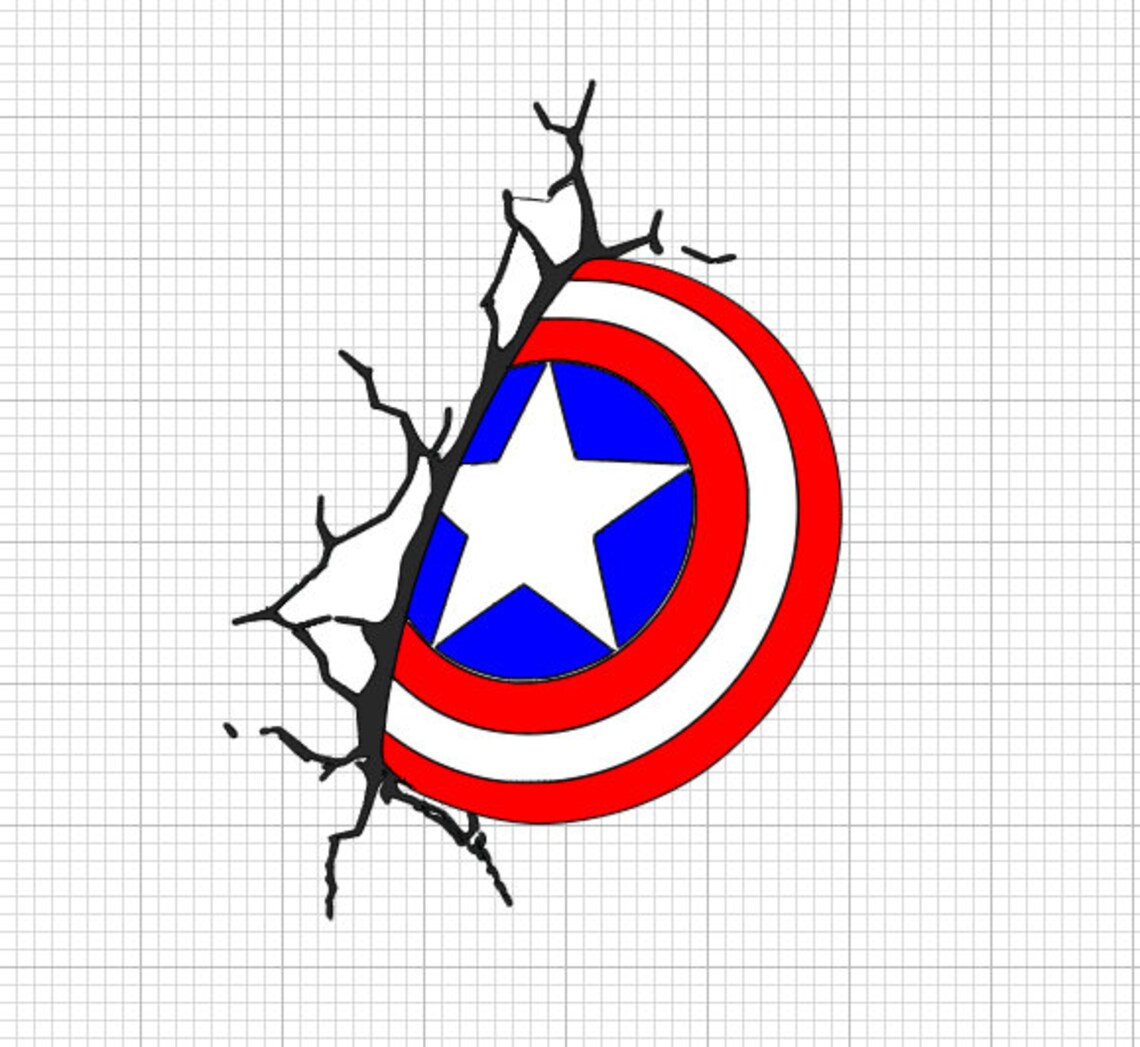 Captain america svg, sheild svg, wall decal svg, captain america shield ...