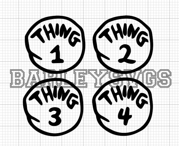 Thing 3 Printable Logo