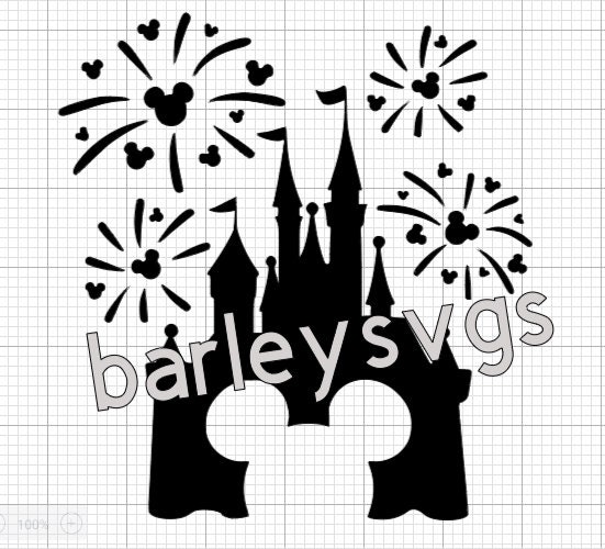 Castillo svg, castillo disneyland svg, mickey fireworks svg, disneyland ...