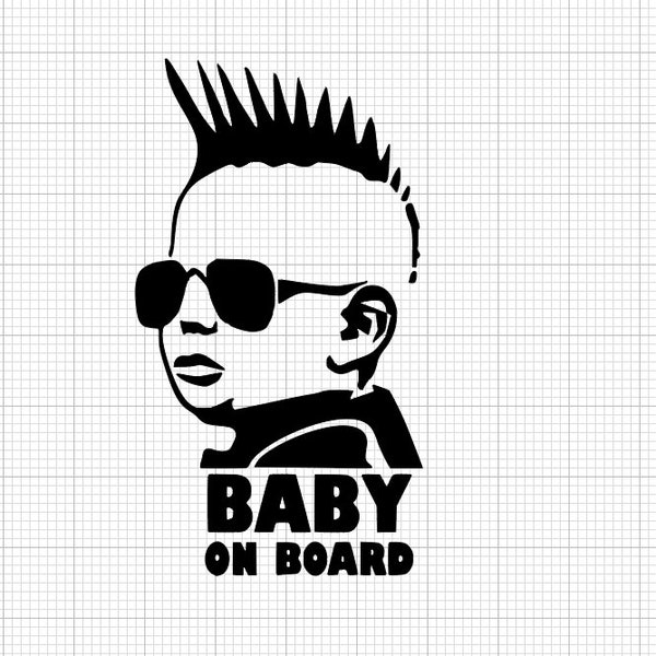 Punk Baby Card - Etsy