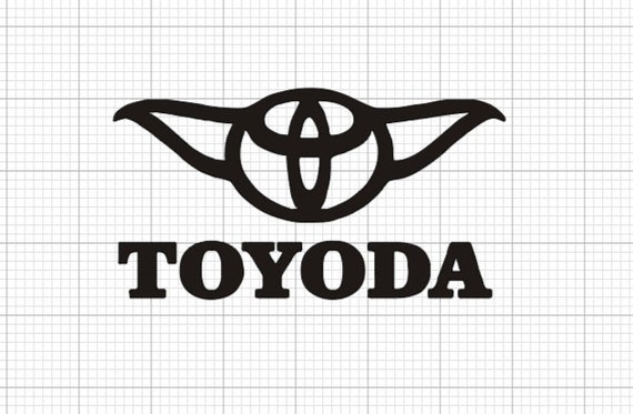Toyoda Svg Baby Yoda Svg Starwars Svg Toyota Svg Car Decal | Etsy