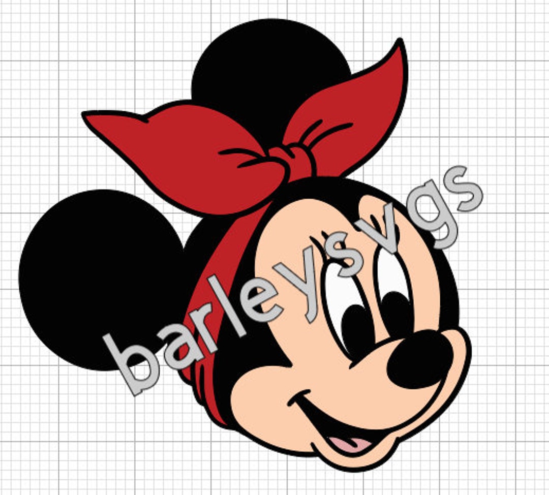 Minnie Mouse Svg, Layered Cut, Cricut Files, Minnie Svg, Minnie Head ...