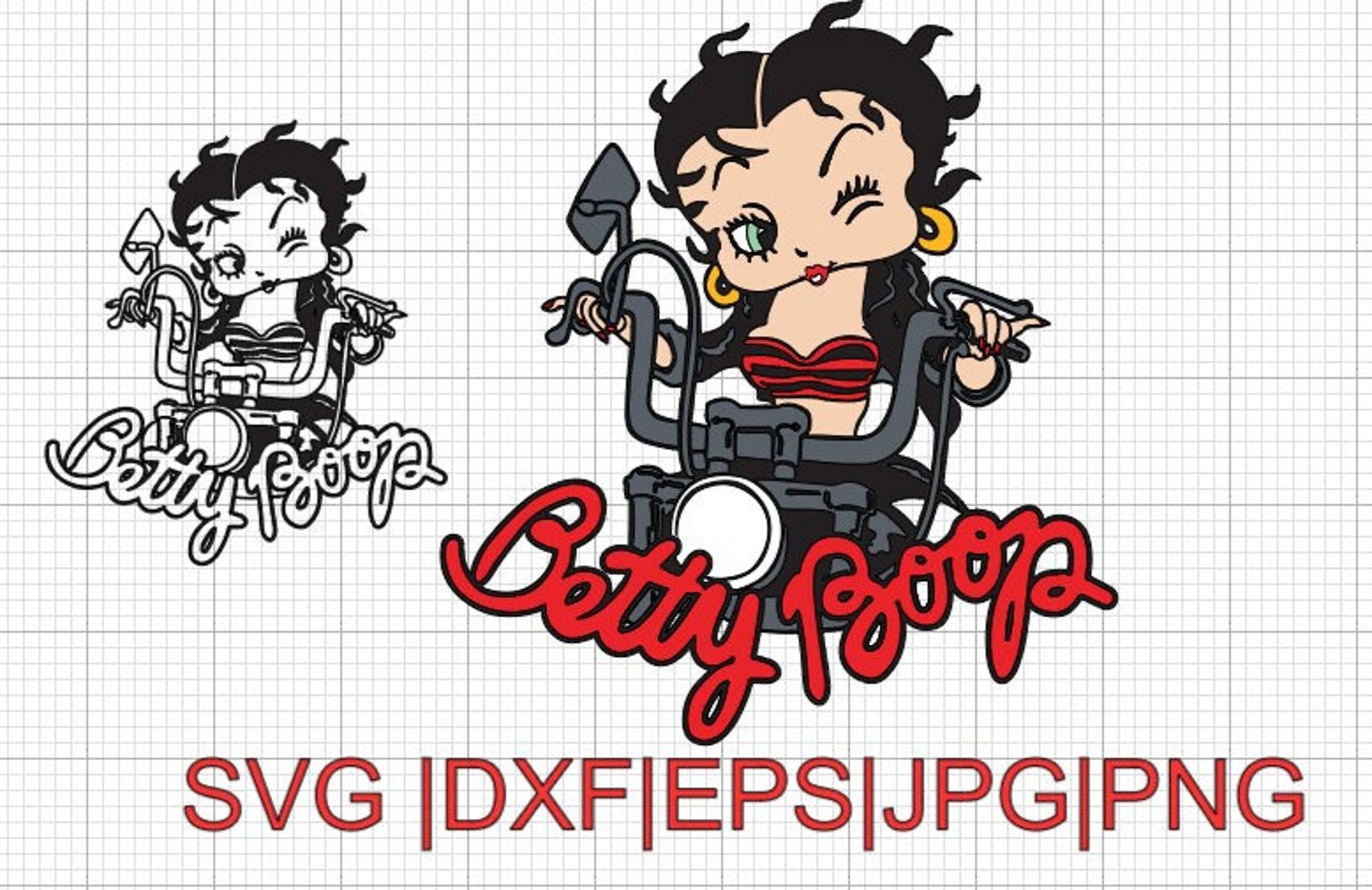 Betty Boop Svg Cricut Files Betty Boop Shirt Svg Vintage - Etsy