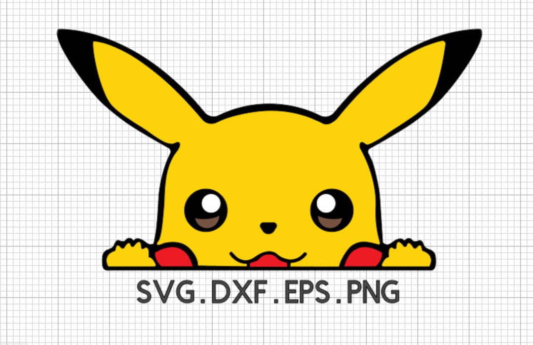 Pokemon Svg, Pikachu Svg, Pikachu Vector, Pikachu Layered, Cricut Files ...