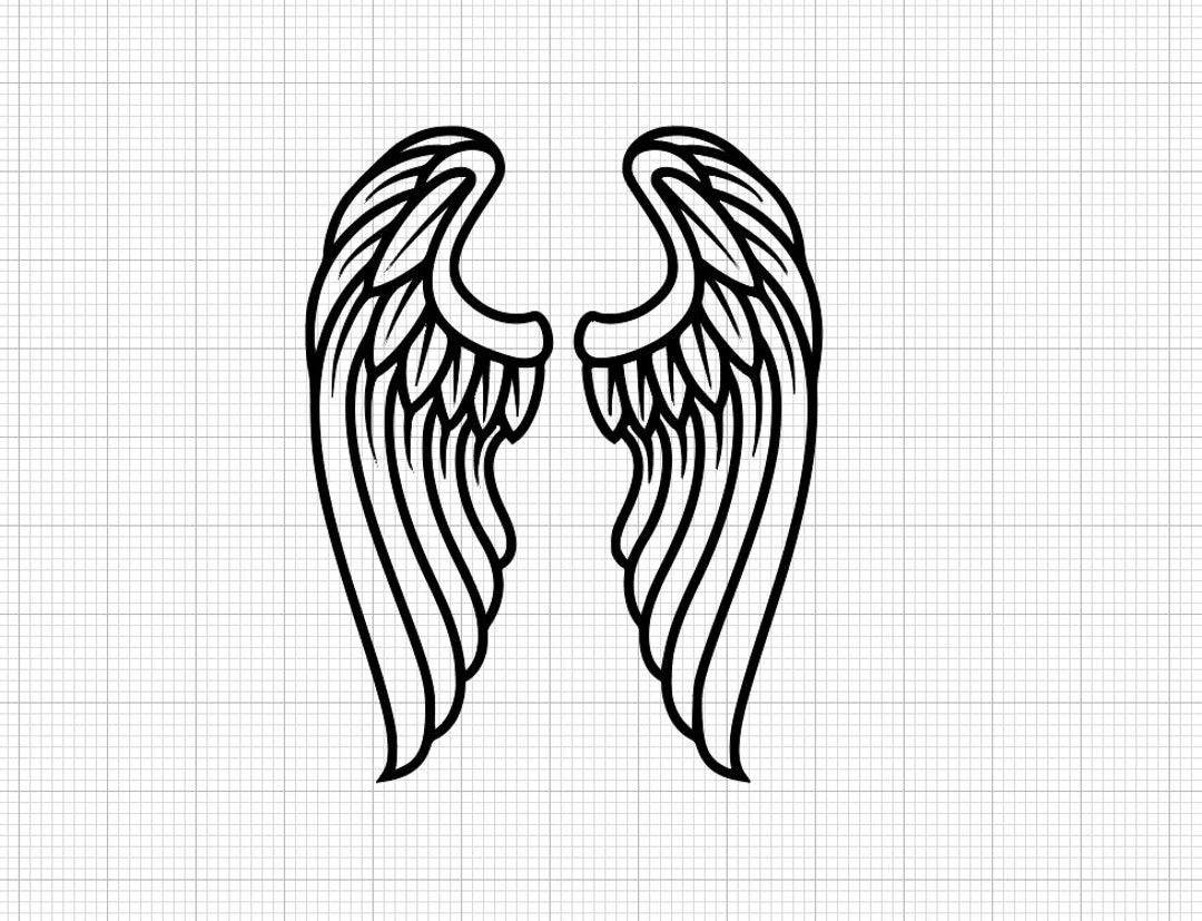 Alas de ángel svg, alas de ángel bebé svg, hermosas alas svg, ángel svg ...