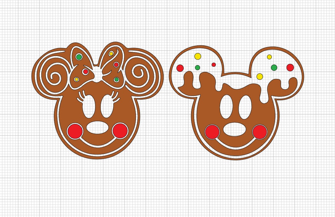 Gingerbread Face Svg, Christmas Svg, Gingerbread Man Svg, Mouse Svg ...