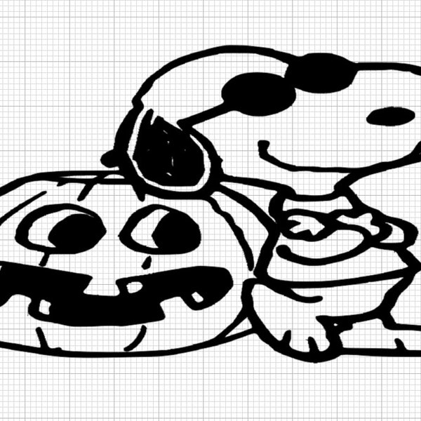 Snoopy Outline - Etsy