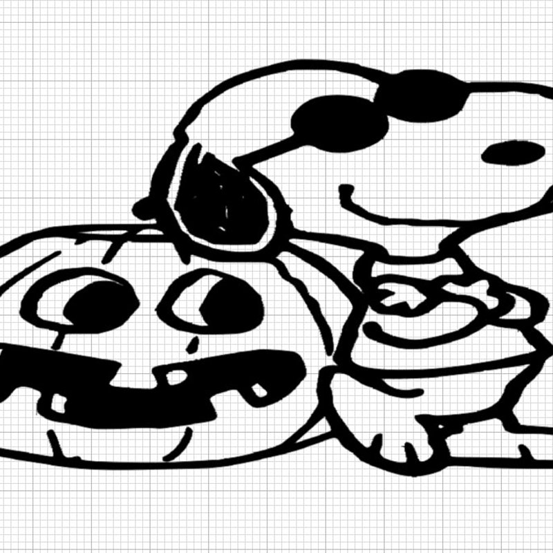Snoopy Outline - Etsy