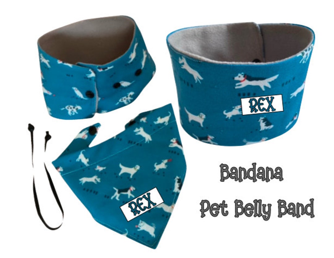 Dog Belly Band, Male Dog Diaper, Pet Bandanas, Dog Bandana, Belly Band ...