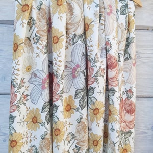 Flower Watercolor Premium Cotton Fabric Printed Fabric Flower Fabric ...